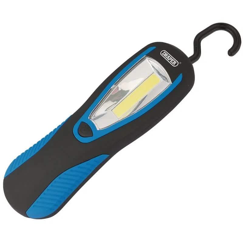 £5.99 Draper Cob Led Work Light - Magnetic Back - Hanging Hook 3W 200 ...