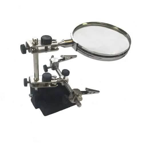 £5.81 Heavy Duty Helping Hand Magnifier Magnifying Glass Soldering ...