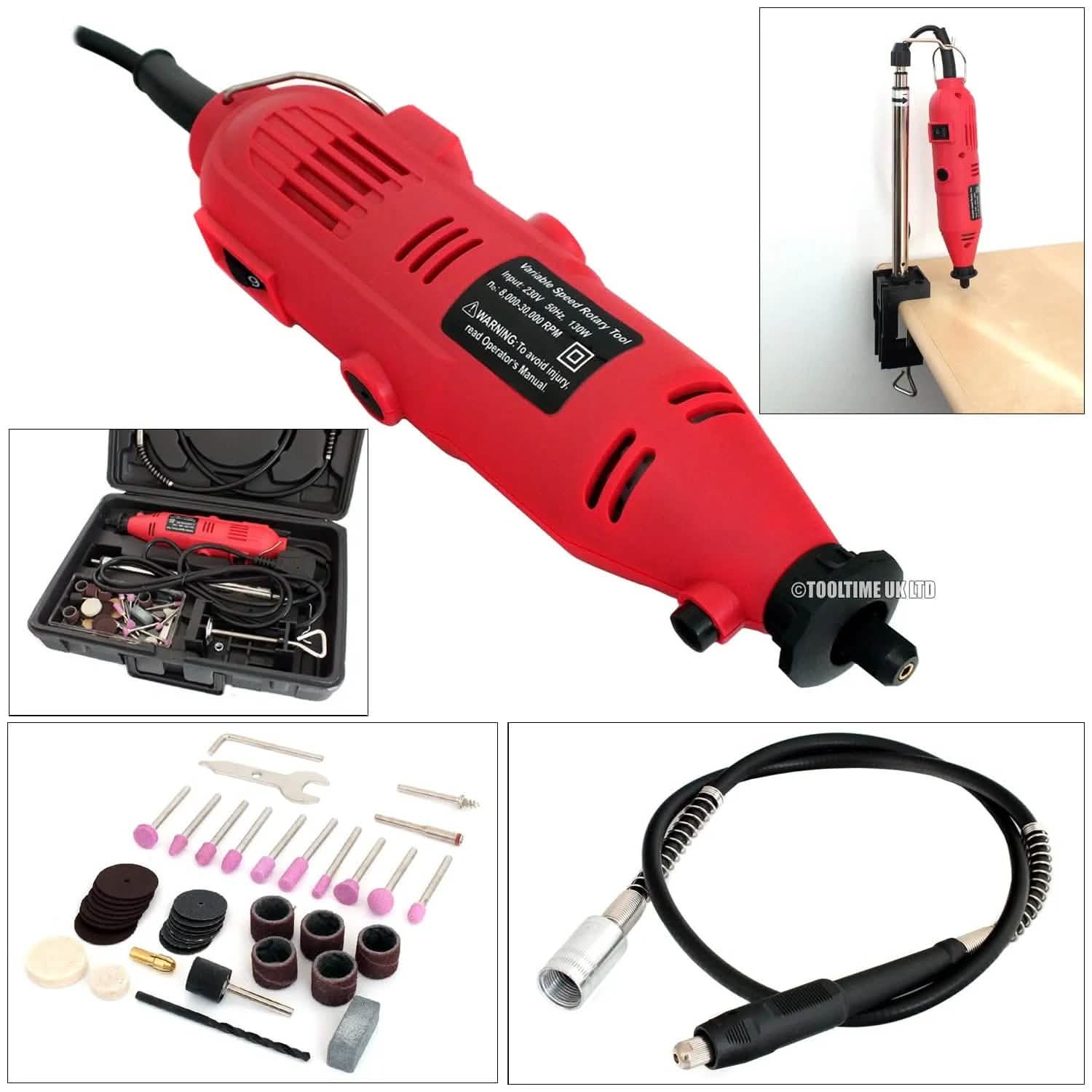 £19.99 Mini Rotary Drill Combi Multi Tool Kit + 40Pc Accessories ...