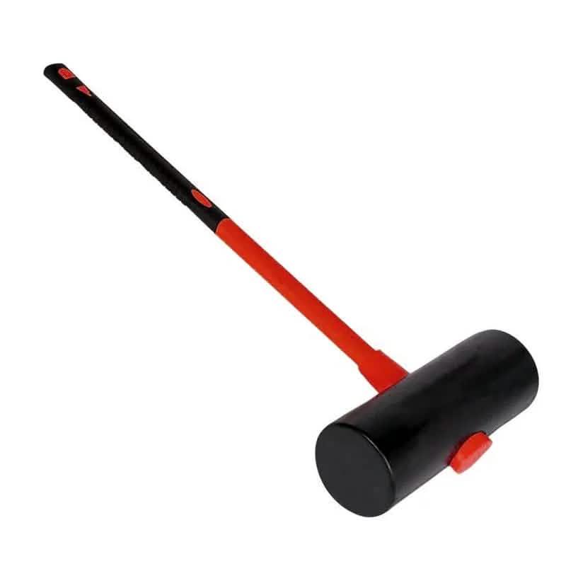 Heavy Duty 6Kg Rubber Paving Maul Fibreglass Slab Hammer Kerb Laying
