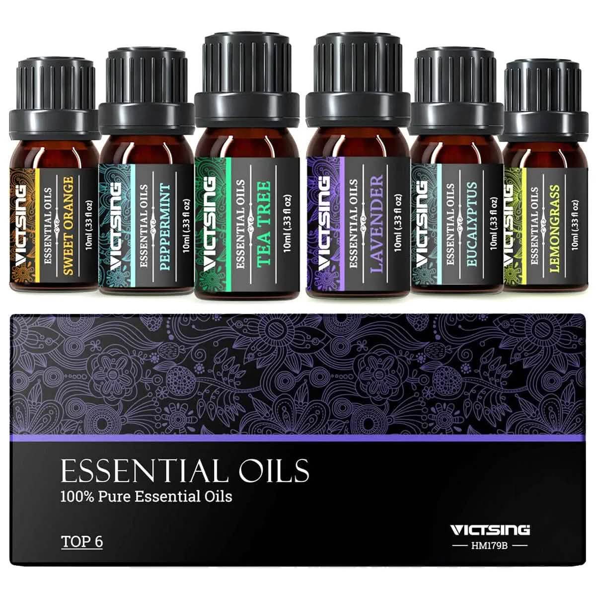 £8.99 VICTSING 6PC ESSENTIAL OILS (10ML) tooltime tooltime.co.uk