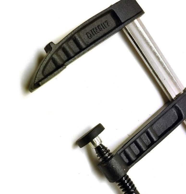 £8.88 300MM X 50MM F CLAMPS - 2 PACK - VOCHE HEAVY DUTY - SOFT GRIP ...