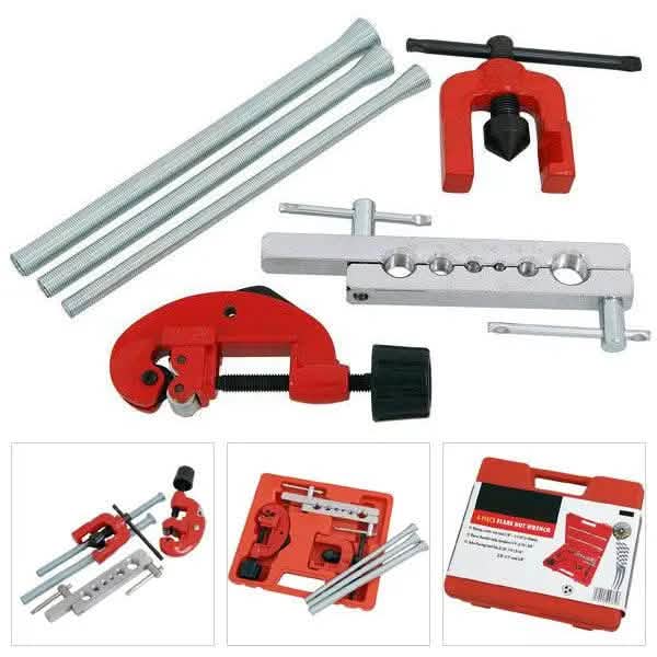 £9.99 Flare Nut Wrench 6pce Imperial Copper Brake Pipe Tube Flaring ...